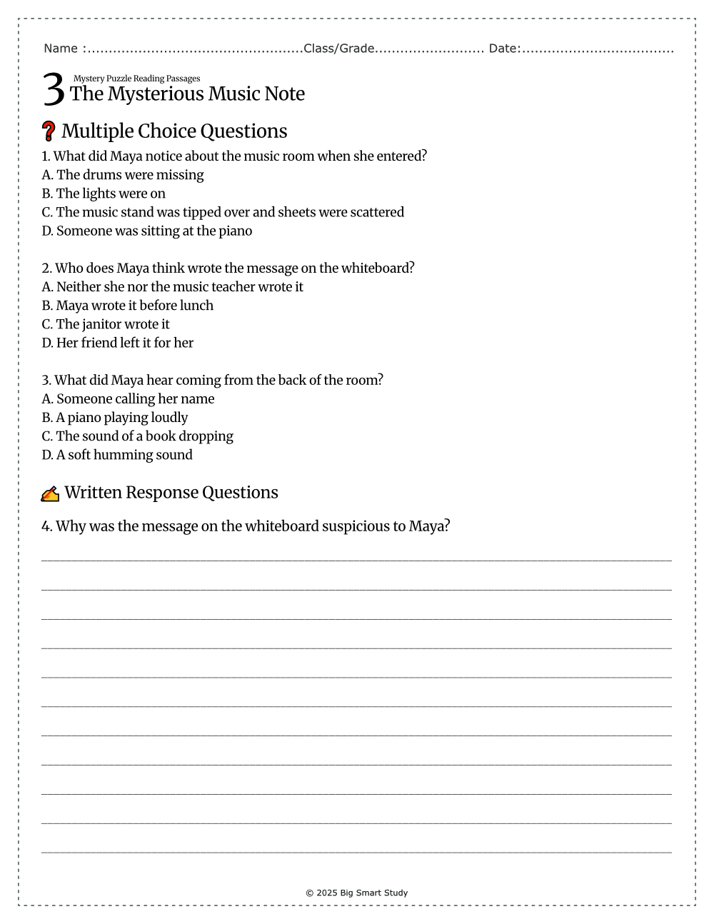 Mystery Puzzle Reading Passages & Critical Thinking Puzzles – Grades 4 ...